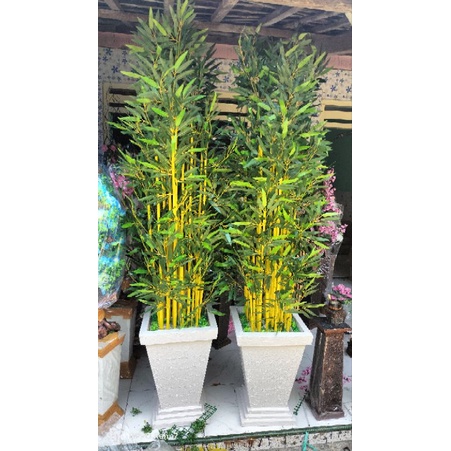 Jual TINGGI 210CM BAMBU KUNING ARTIFICIAL PLASTIK IMPORT DEKORASI SUDUT ...