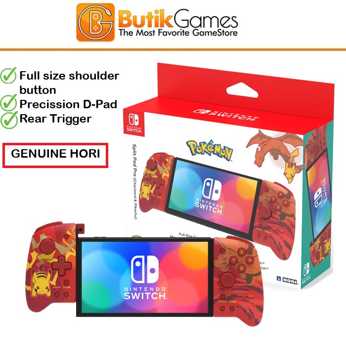 Jual Nintendo Switch Hori Split Pad Pro Controller Pikachu & Charizard ...