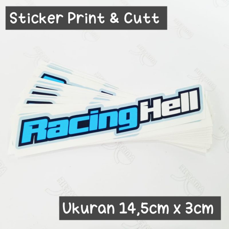 Jual sticker printing RACING HELL NEW | Shopee Indonesia
