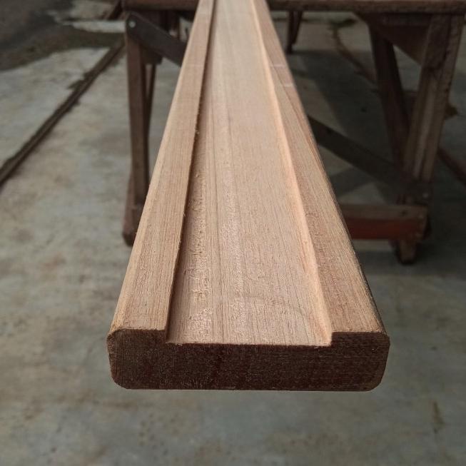 Jual Pagangan Railing Tangga Pagar Hand Rail Kayu Reling Gepeng - kayu ...