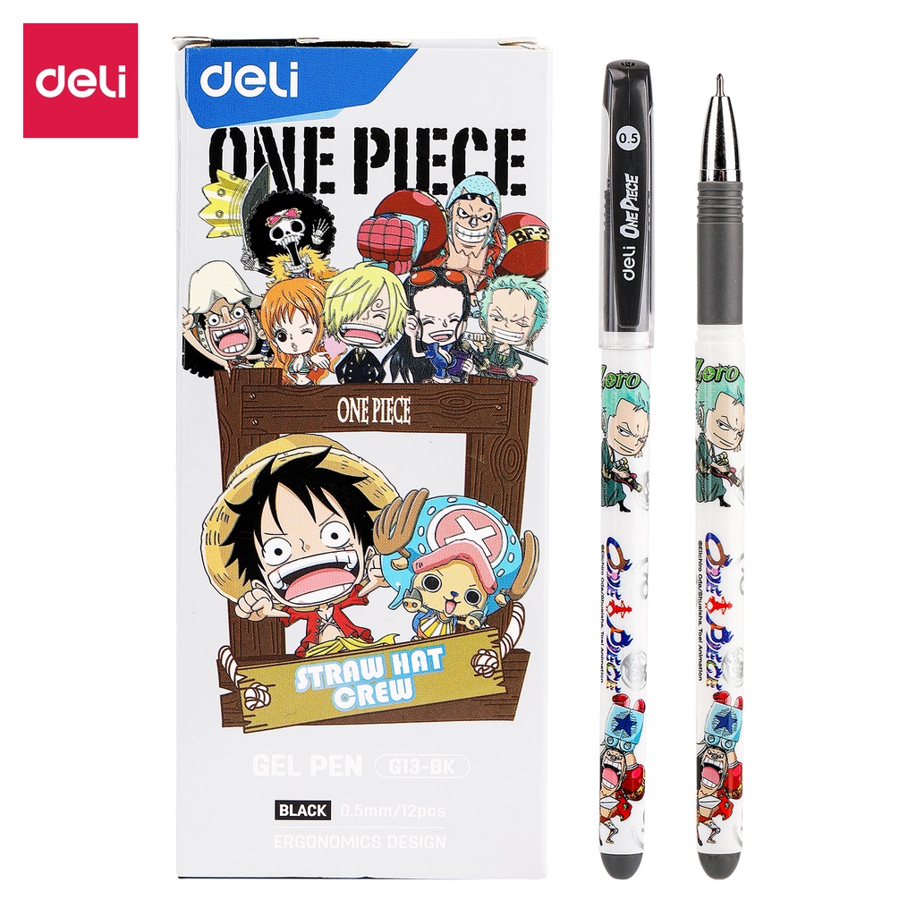 Jual Pulpen Deli One Piece G13 warna tinta Hitam Biru Ungu | Shopee ...