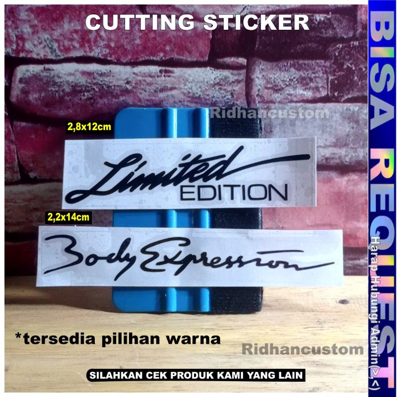 Jual CUTTING STICKER MOTOR | LIMITED EDITION DAN BODY EXPRESSION ...