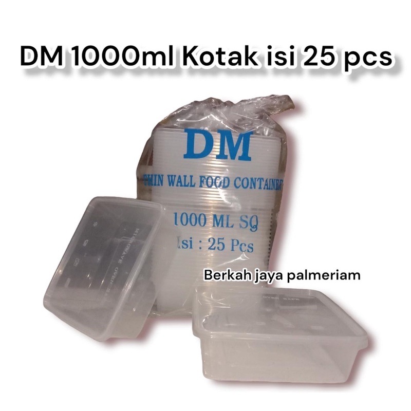 Jual DM 1000ml Thinwall food container / Kotak Makanan Besar / Tempat ...