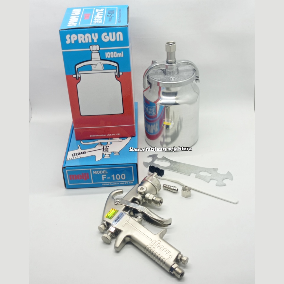 Jual MEIJI SPRAY GUN F-100 TABUNG BAWAH (TAIWAN) / SPED CAT F100 (3810 ...