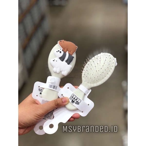 Jual MINI PADDLE BRUSH MINISO WE BARE BEARS COLLECTION SISIR RAMBUT ...