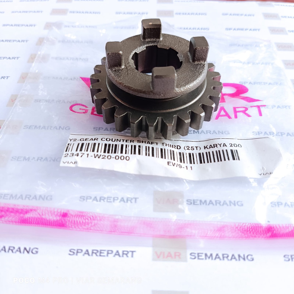 Jual Gear rasio ke 3 25 T / gigi tiga gear 18T viar karya 200 type ...