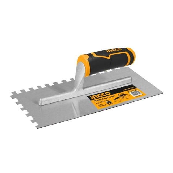 Jual INGCO CETOK PLASTER GERIGI PLASTERING TROWEL WITH TEETH HPTT28138 ...