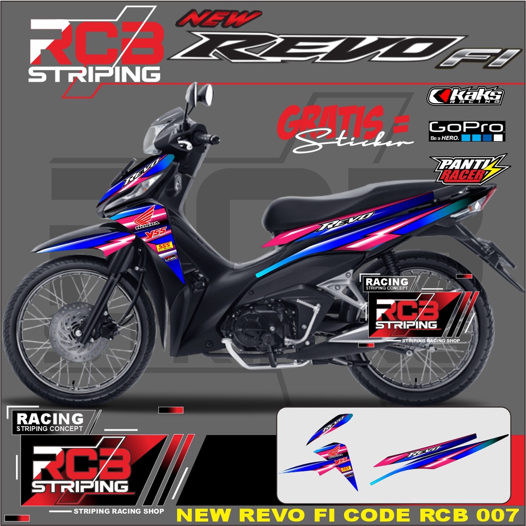 Jual Revo Sticker Striping Revo FI new - Stiker Motor Revo Fit Injeksi ...