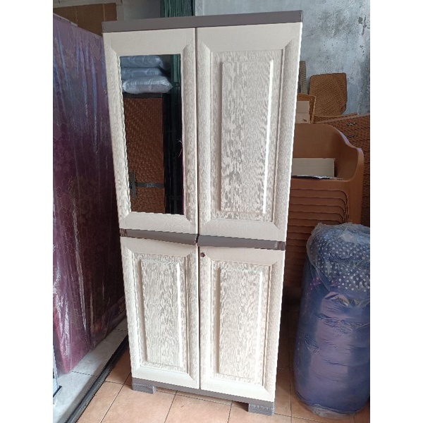 Jual Lemari plastik olymplast dari olimpic lengkap ada gantungan, bisa ...