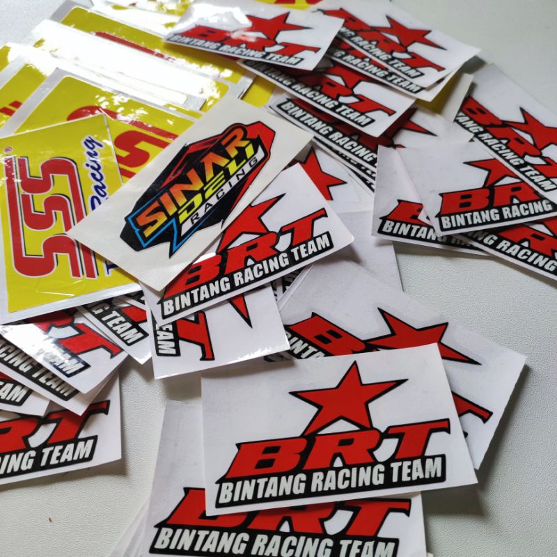 Jual STICKER BRT/ SSS it's racing ORIGINAL BRT CUTTING TIMBUL bintang ...