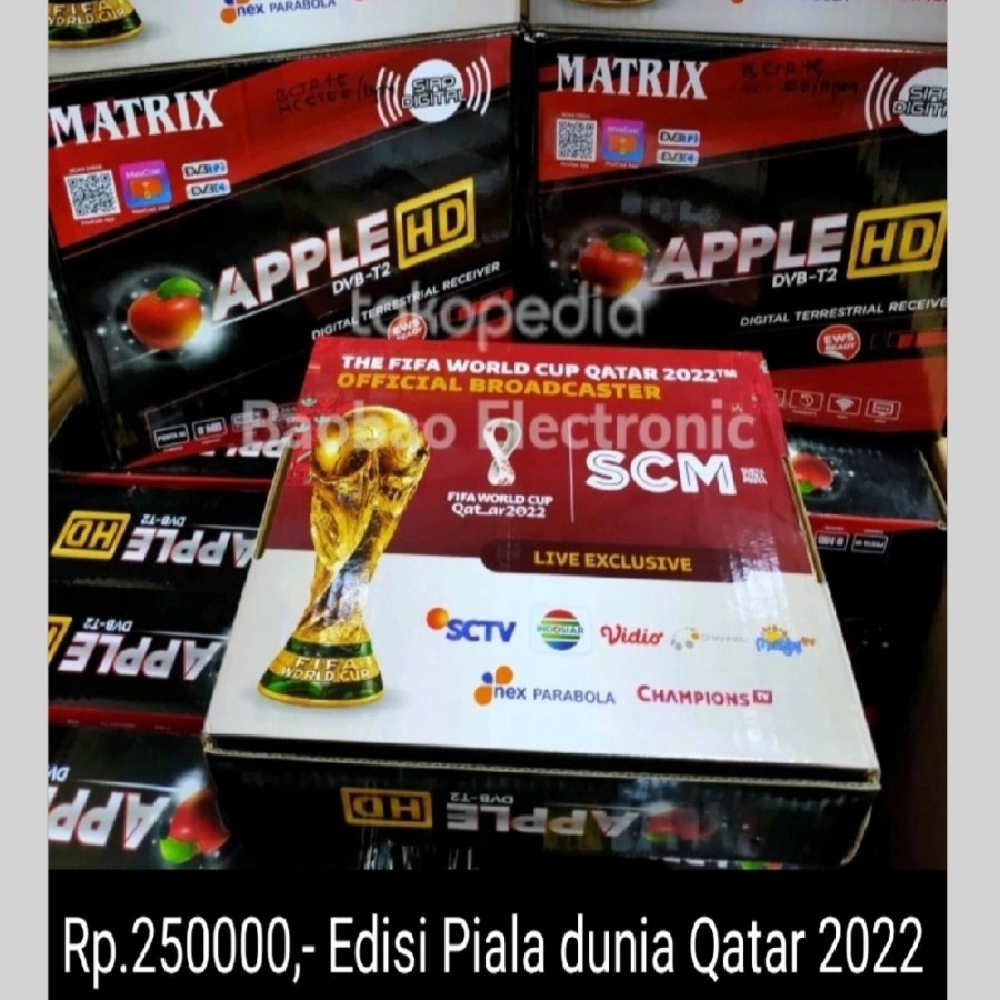 Jual STB Matrix Apple DVB-T2 HD (FIFA WORLD CUP Qatar 2022 Edition ...