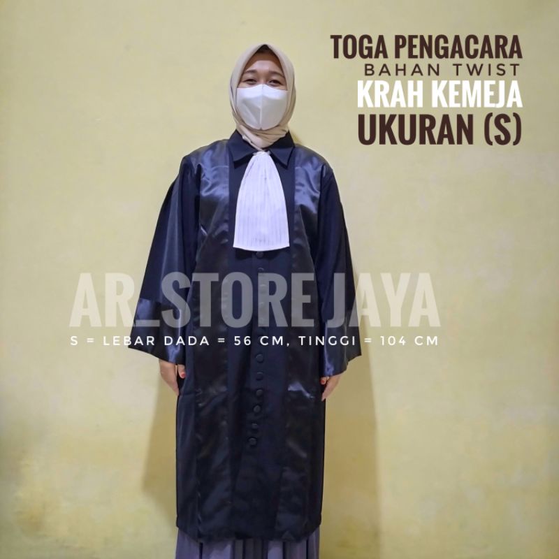 Jual toga jaksa advokat pengacara bahan twist ukuran S | Shopee Indonesia