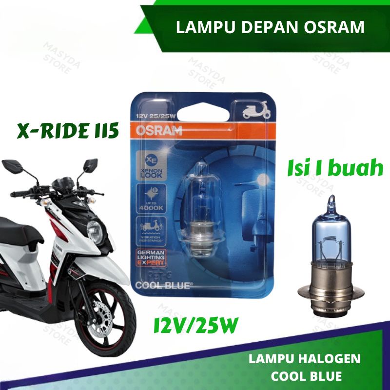 Jual BOHLAM LAMPU DEPAN OSRAM MOTOR XRIDE 115 COOL BLUE H6 M5 ORIGINAL OSRAM | Shopee Indonesia