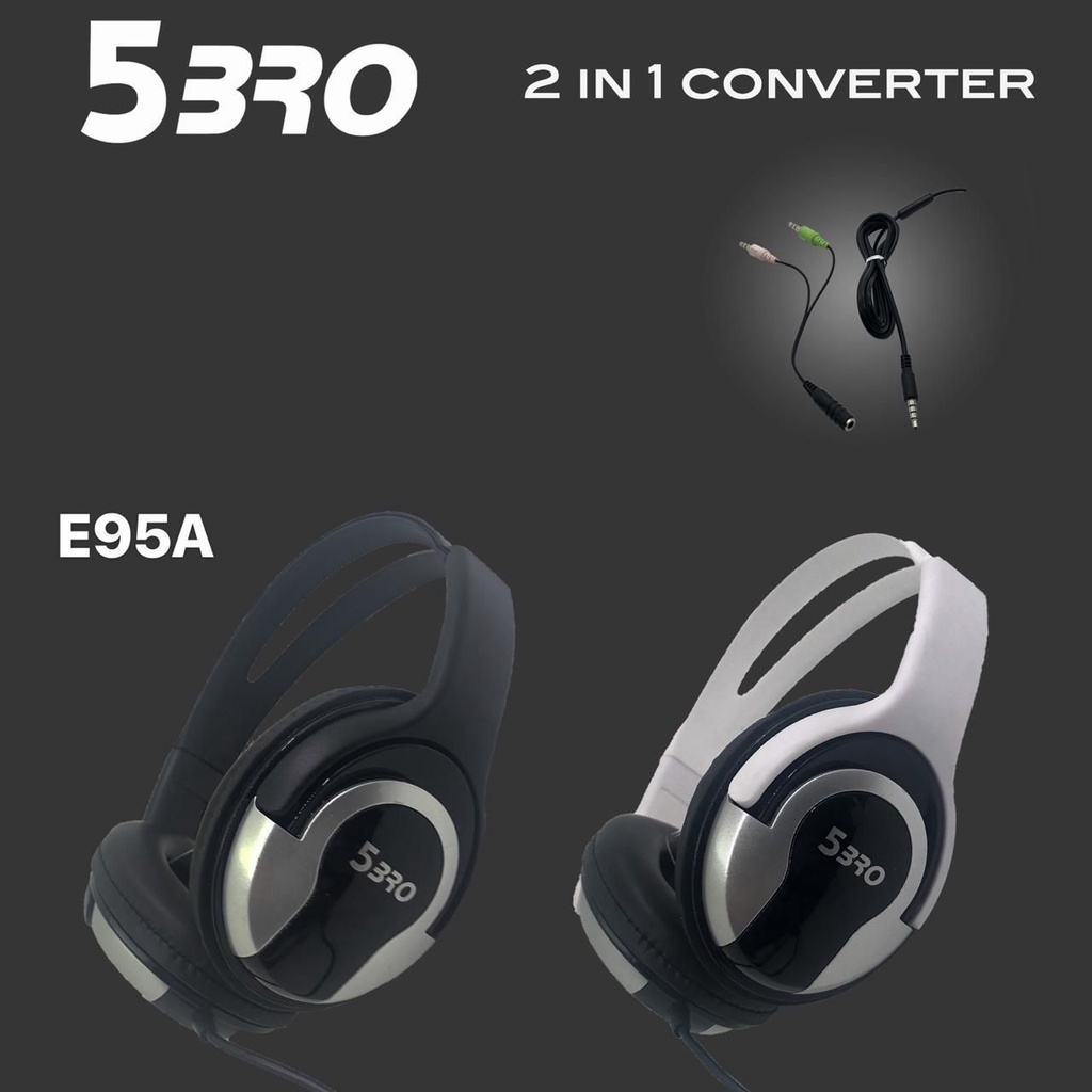 Jual Headset 5Bro Headset 5 Bro Bando Headset DJ Extreem Bass Extra ...
