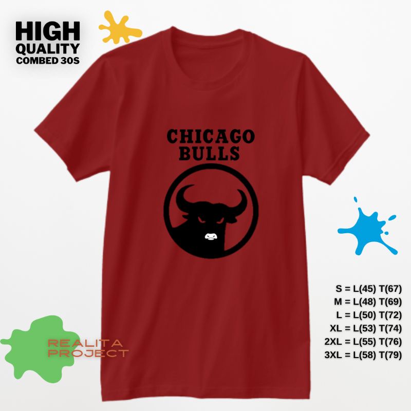 Jual Kaos plesetan parodi chicago bulls pdi perjuangan kaos combed 30s ...