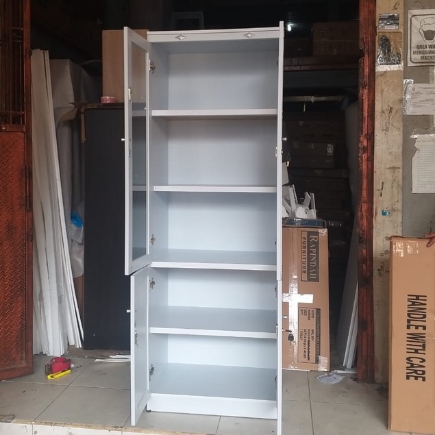 Jual LEMARI SERBAGUNA FULL KUNCI LEMARI KACA LEMARI HIAS LEMARI ...