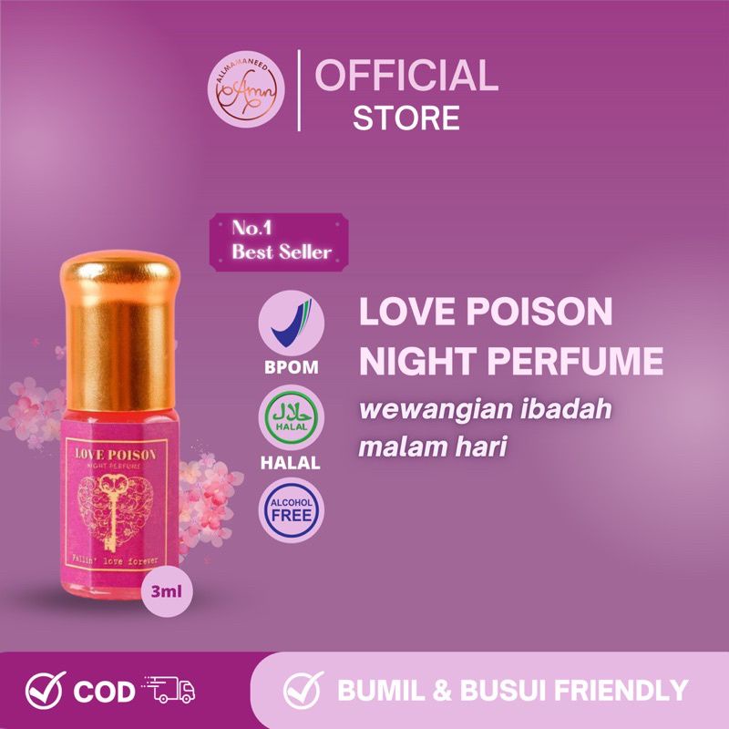 Jual 100% ORI LOVE POISON Night Perfume | Parfume Intimate Silky ...