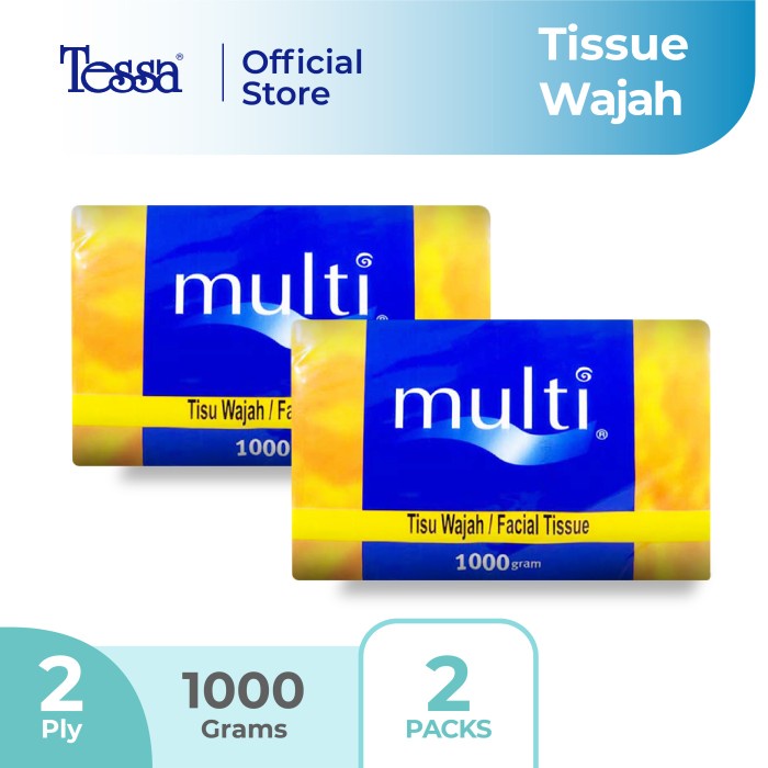 Jual Tissue Multi - Twin pack Facial Tissue 1000 gr Lebih Hemat ...
