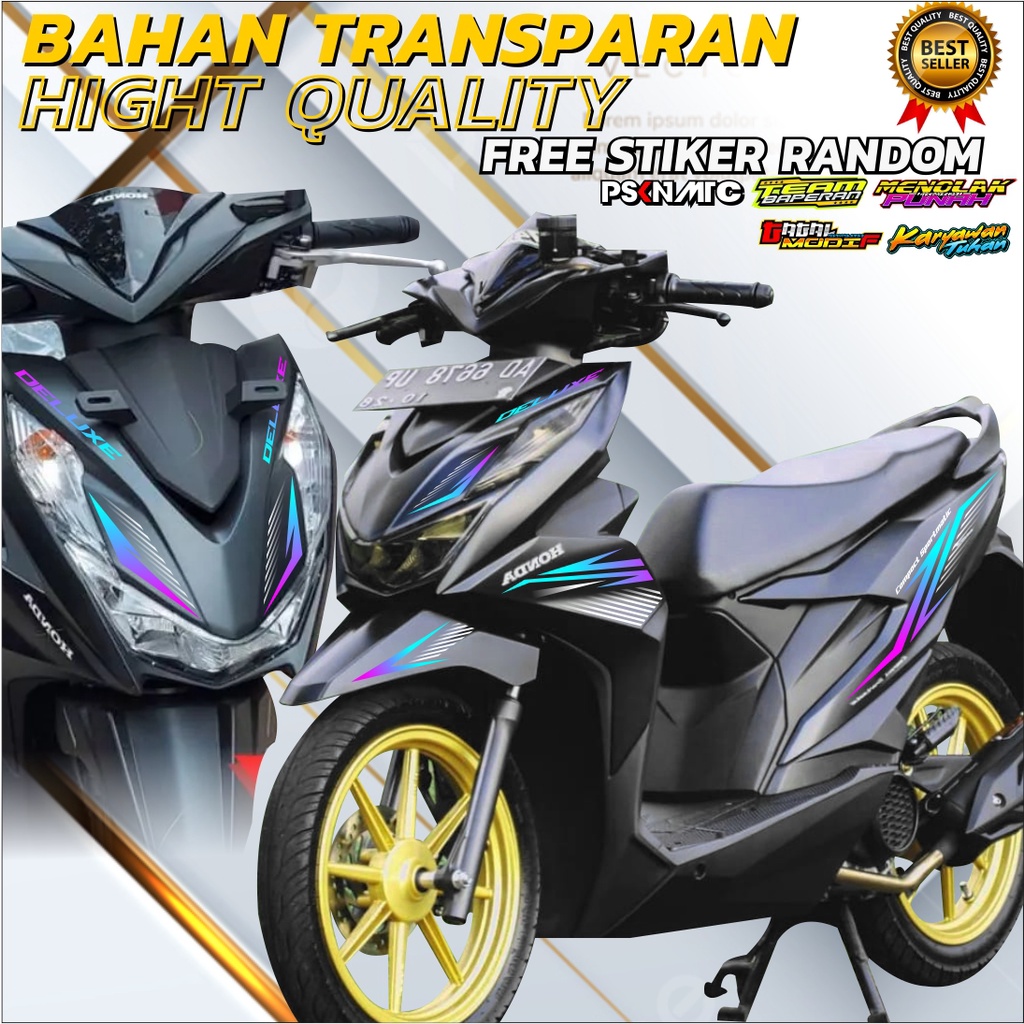 Jual STRIPING BEAT DELUXE NEW TRANSPARAN | Shopee Indonesia