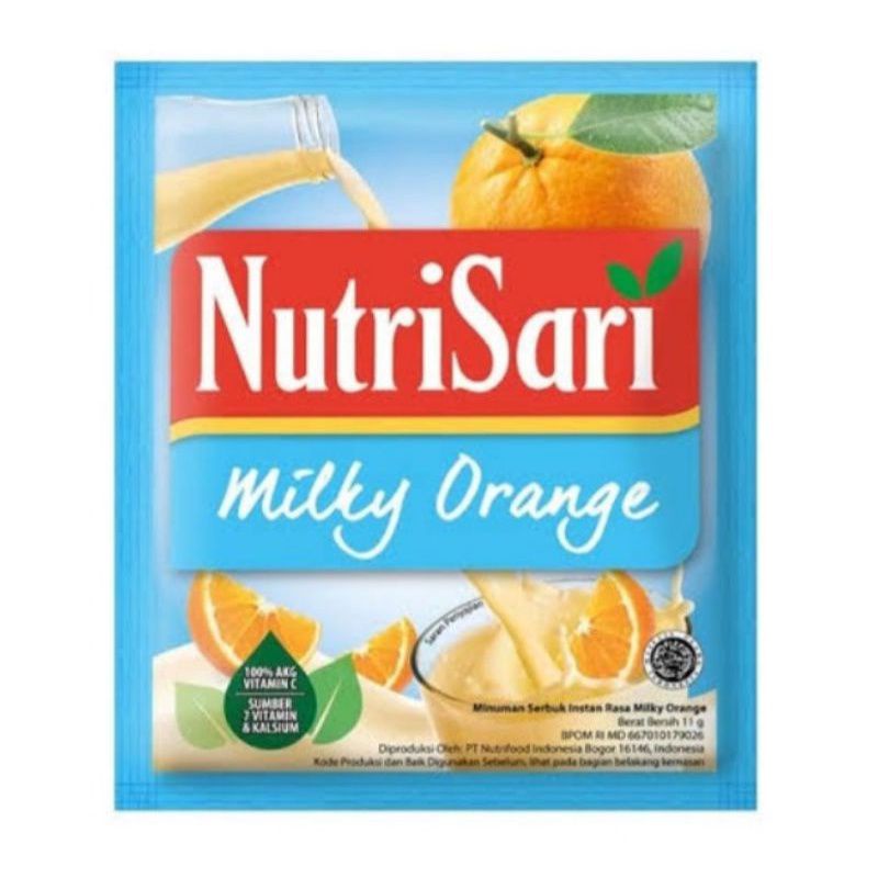Jual Nutrisari Sari Milky orange 1 receng 10 pcs | Shopee Indonesia