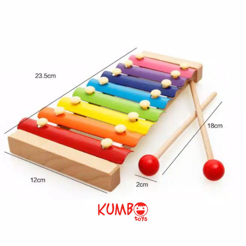 Jual Mainan Edukasi Anak Alat Musik Ketukan Kayu Xylophone | Shopee ...
