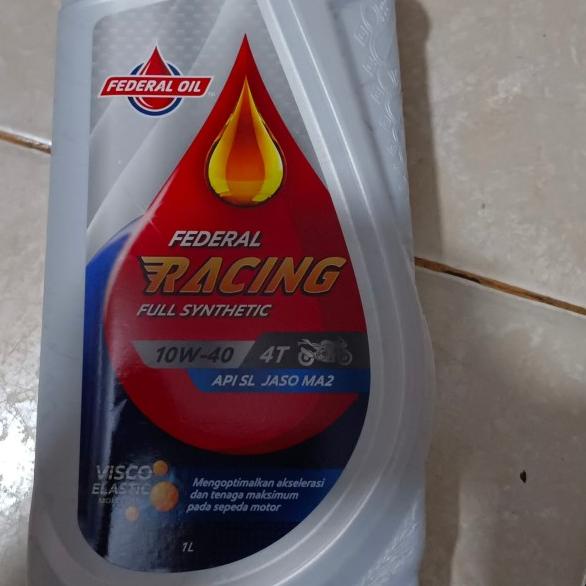 Jual Oli Federal Racing 10w/40 Fully Sintetic 1 Liter | Shopee Indonesia