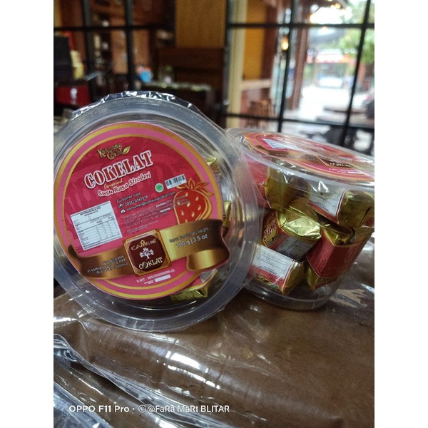 Jual COKLAT SUSU RASA STRAWBERRY KHAS KAMPUNG COKLAT 100gr | Shopee ...