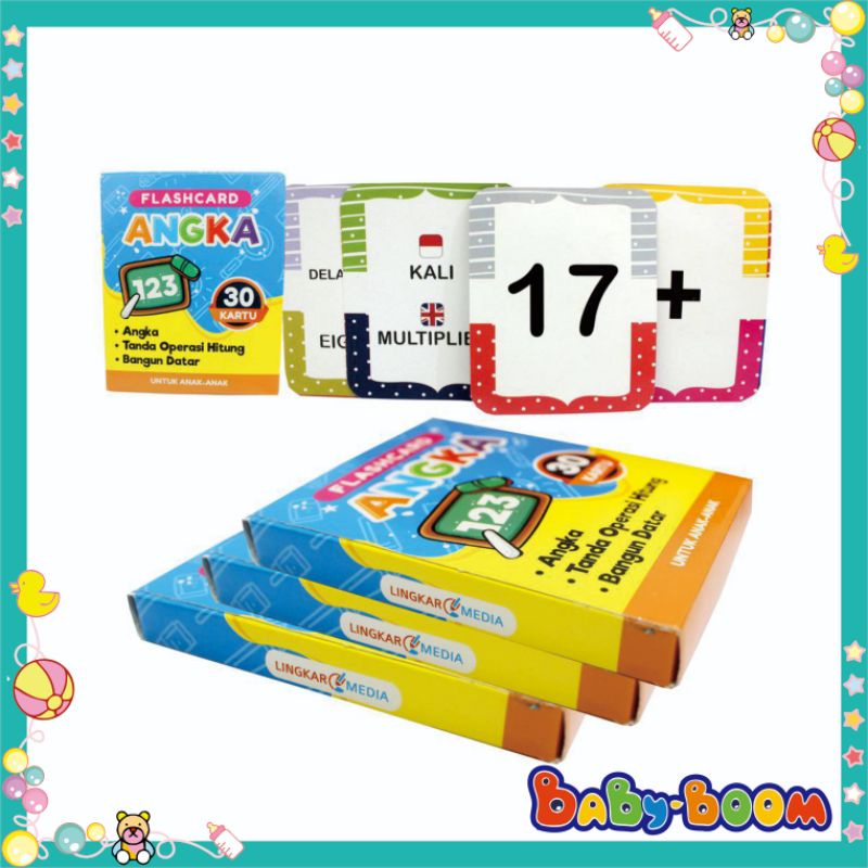 Jual Flash Card Anak Lingkar Media Isi 30 Kartu Mainan Kartu Belajar ...
