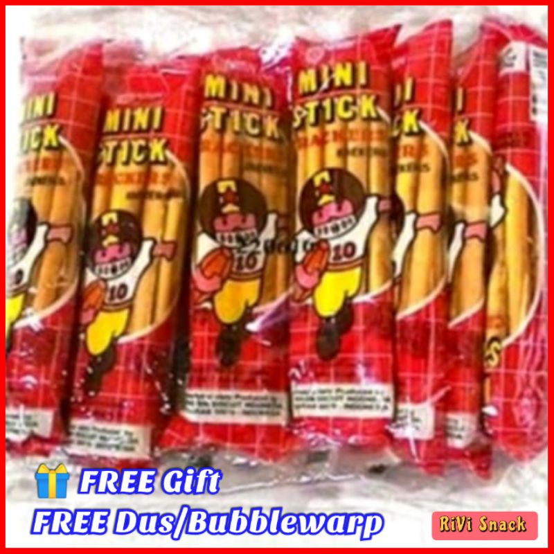Jual TERLARIS NISSIN MINI STICK CRACKER MERAH 25GR CEMILAN JADUL ...