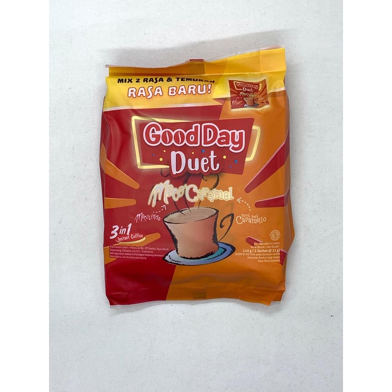 Jual GOODDAY DUET ALL VARIANT BAG (ISI 5 X 22 GR) | Shopee Indonesia