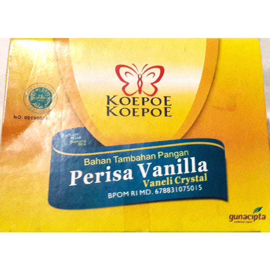 Jual Perisa Vanilla / Vaneli / Vanili Crystal Kupu Kupu Koepoe Sachet ...