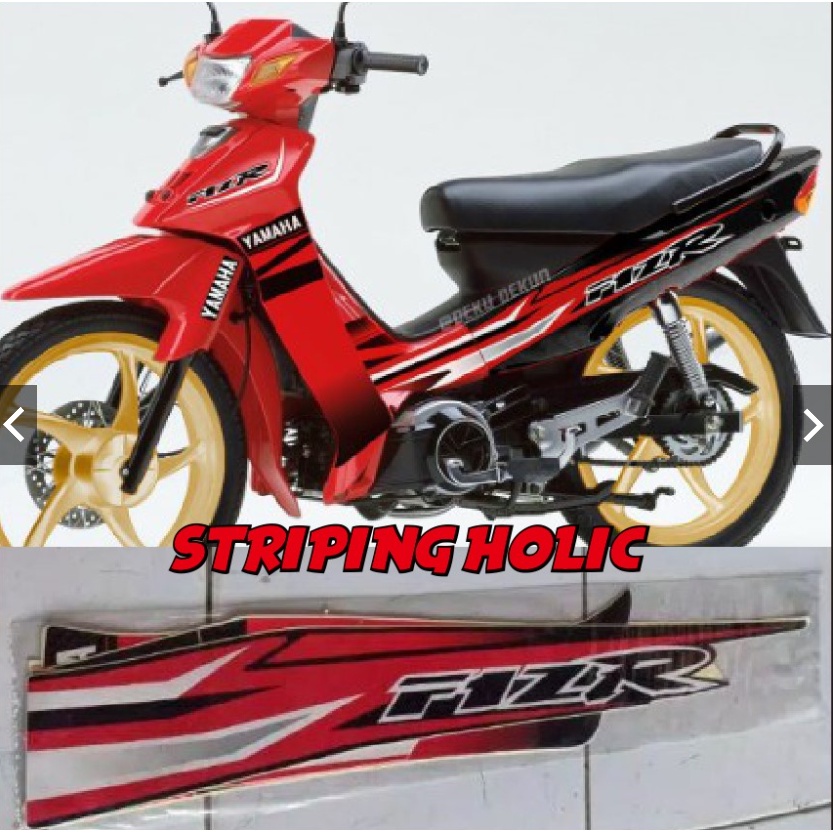 Jual STIKER STRIPING LIS VARIASI FIZ R FIZR HITAM SILVER | Shopee Indonesia