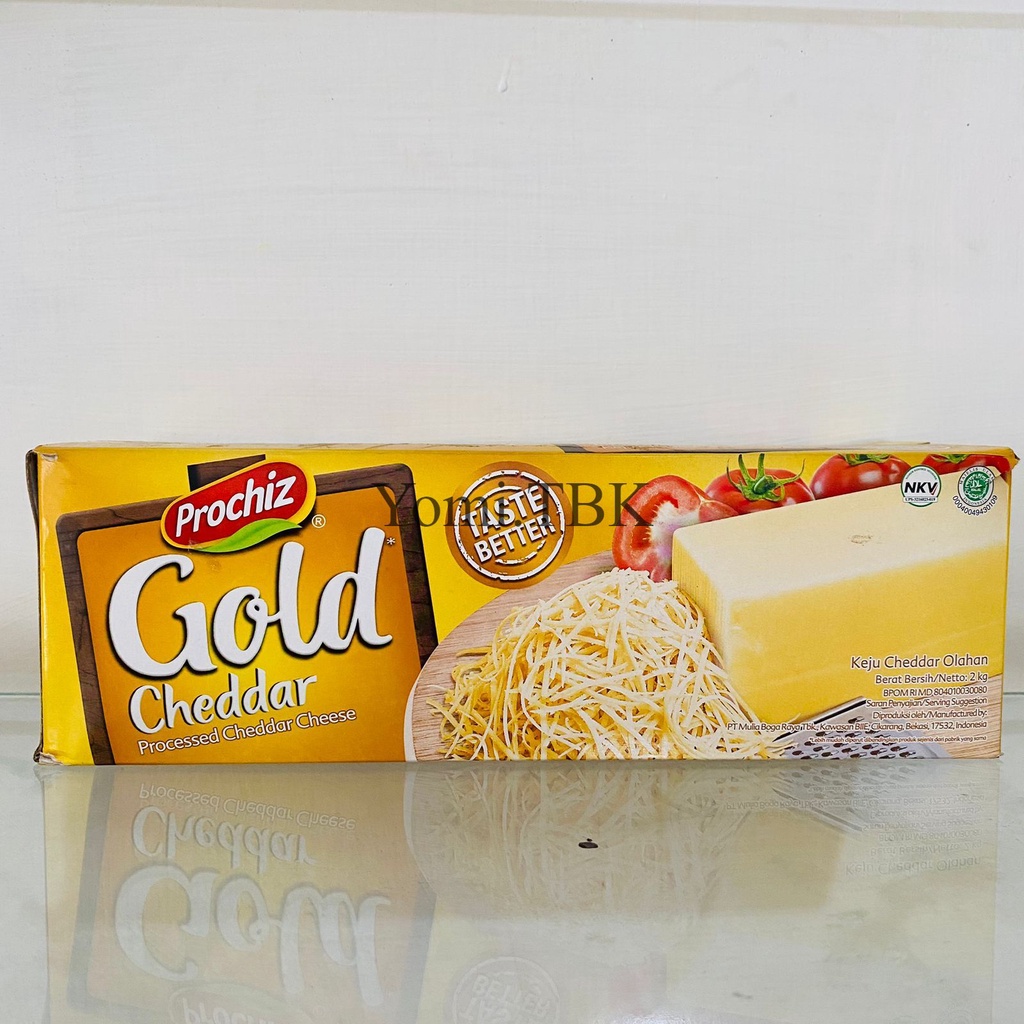 Jual PROCHIZ Gold Cheddar/Keju Cheddar Balok/Keju Balok/Prochis Gold ...