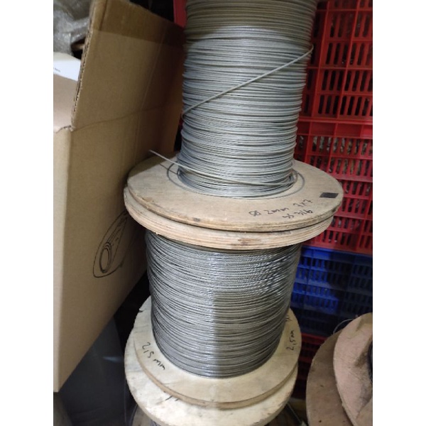 Jual padok kawat seling stainless 304 diameter 3mm lapis pvc wire rope 3mm 304 coating pvc padox ...