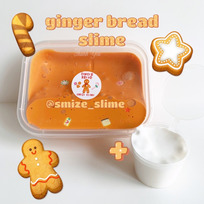 Jual Gingerbread Slime 200cc 200ml ginger bread holiday slime edition ...
