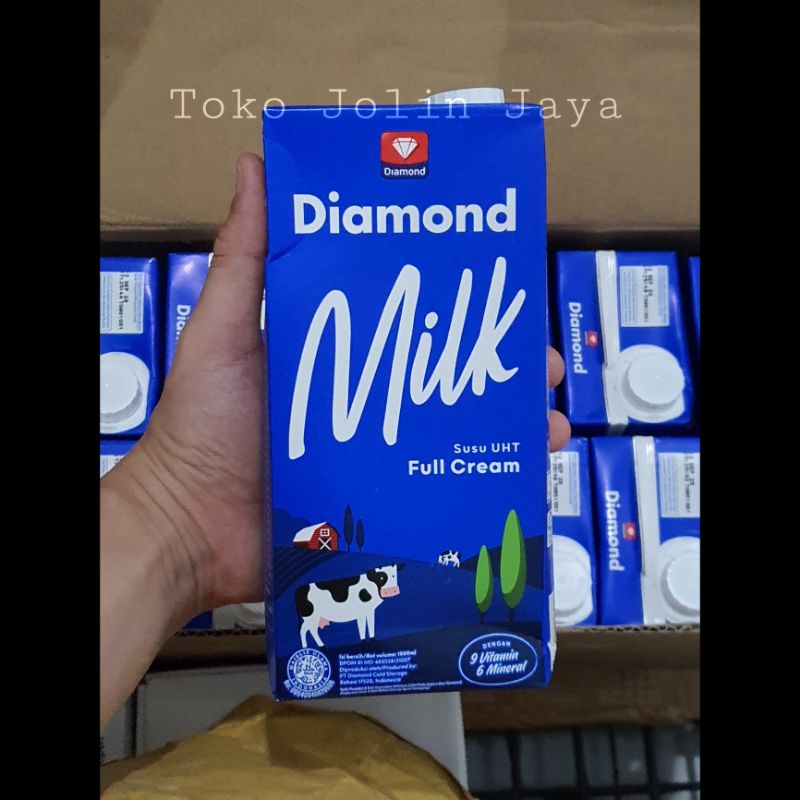 Jual 1 liter susu UHT Diamond full cream | Shopee Indonesia