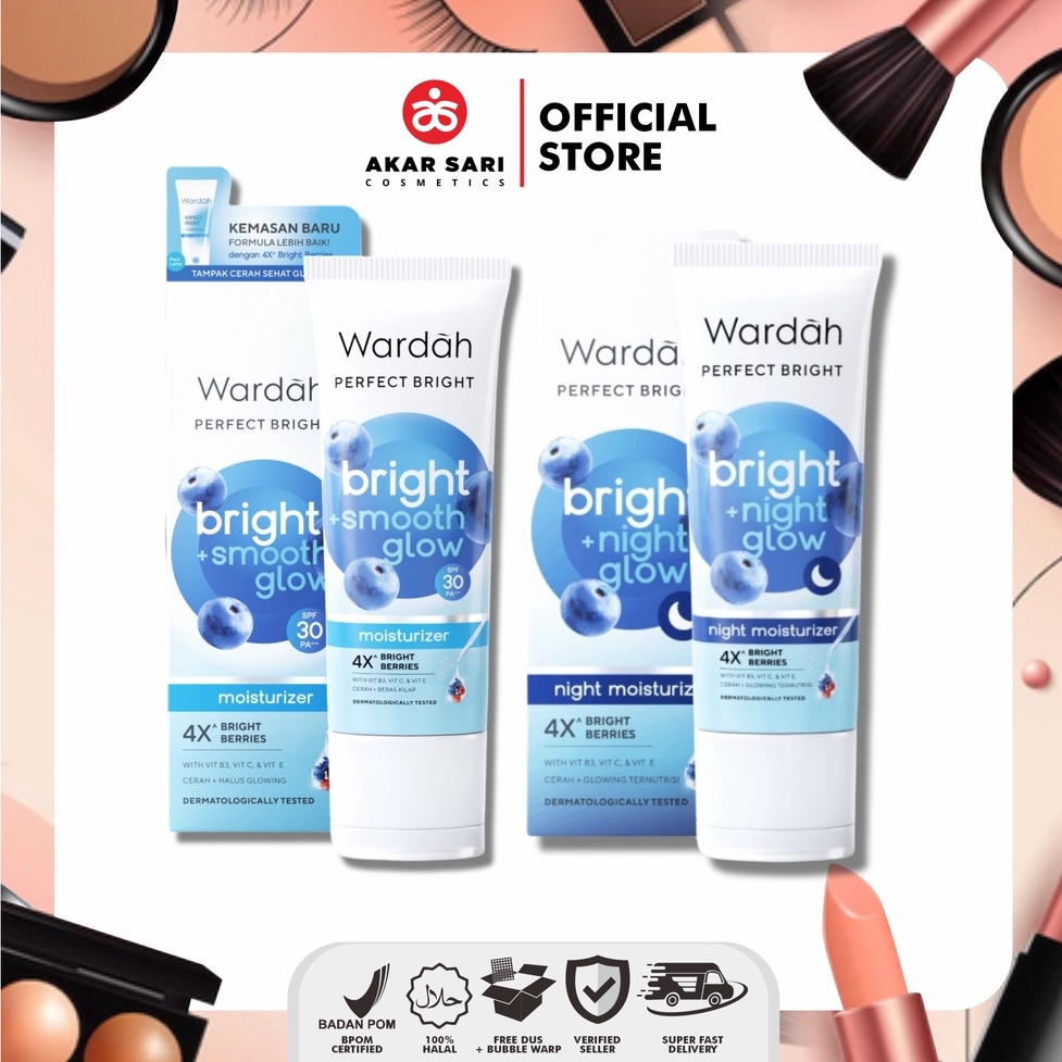 Jual WARDAH PERFECT BRIGHT MOISTURIZER - Pelembab Wajah 20 ml | Shopee Indonesia