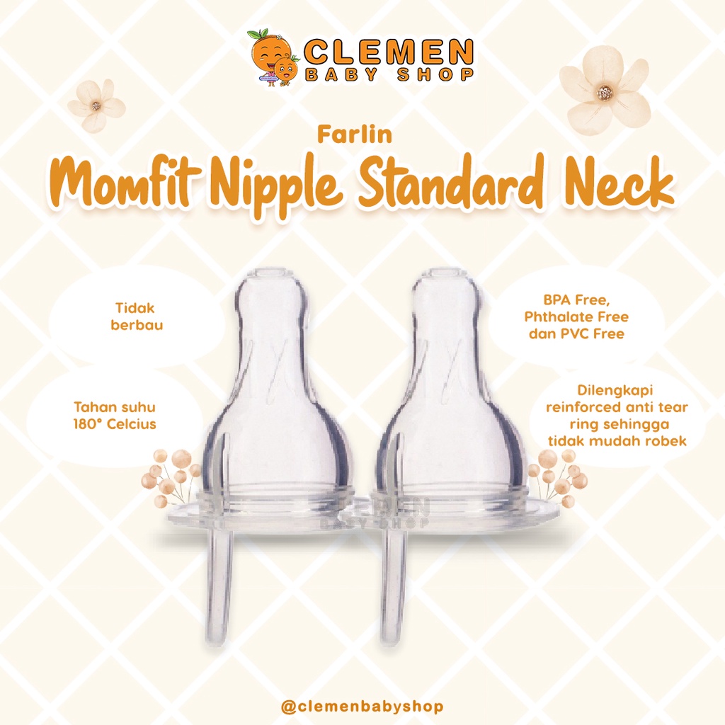 Jual Farlin MomFit Nipple Standard Neck | Shopee Indonesia