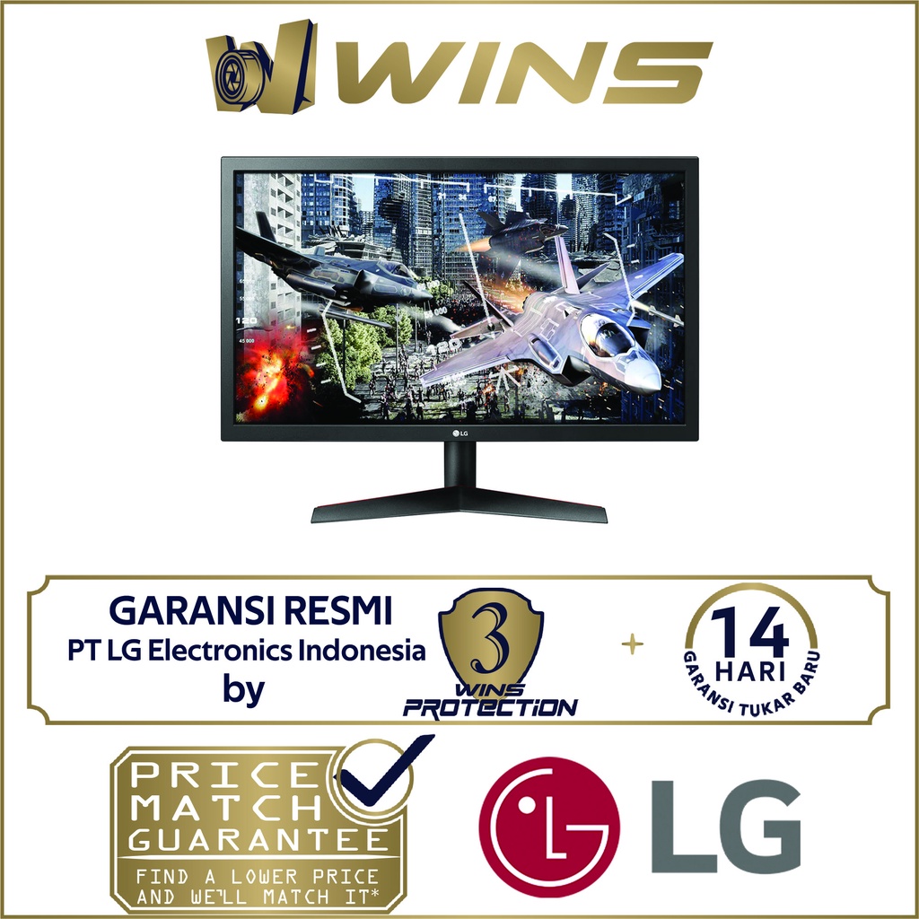 Jual LG 24GL600F-B ATID UltraGear Monitor 23.6" 144Hz AMD FreeSync 1ms ...