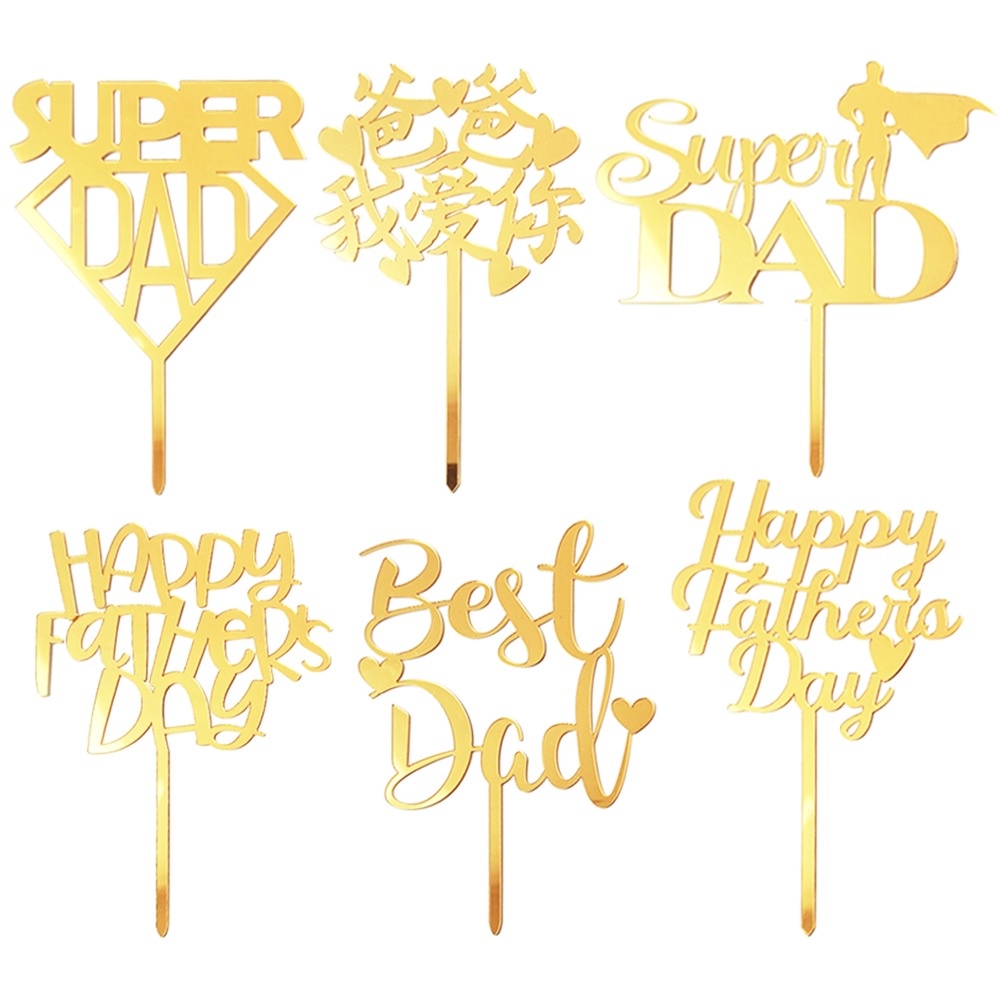 Jual CTA08 Cake Topper Father's Day Hari Bapa Ayah Papa Dekor Kue Dad ...