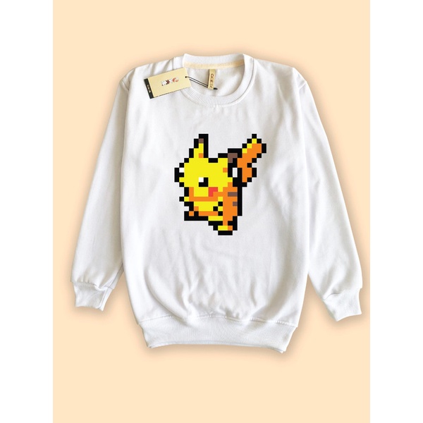 Jual Sweater Sweatshirt Pokemon Pikachu Pixel Art | Shopee Indonesia