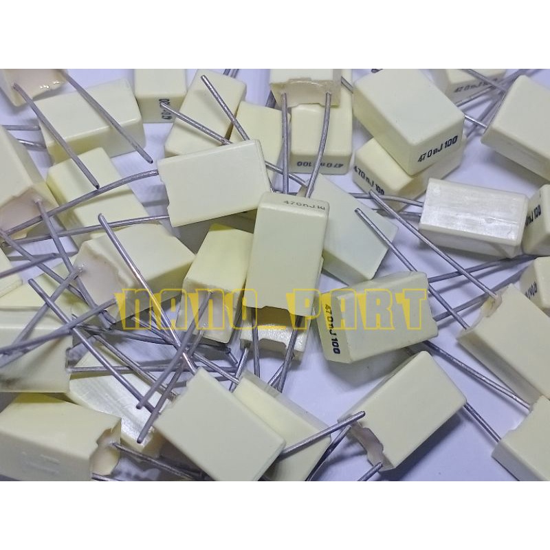 Jual capasitor mkm 474 / 470n j100 original kaki tembaga | Shopee Indonesia