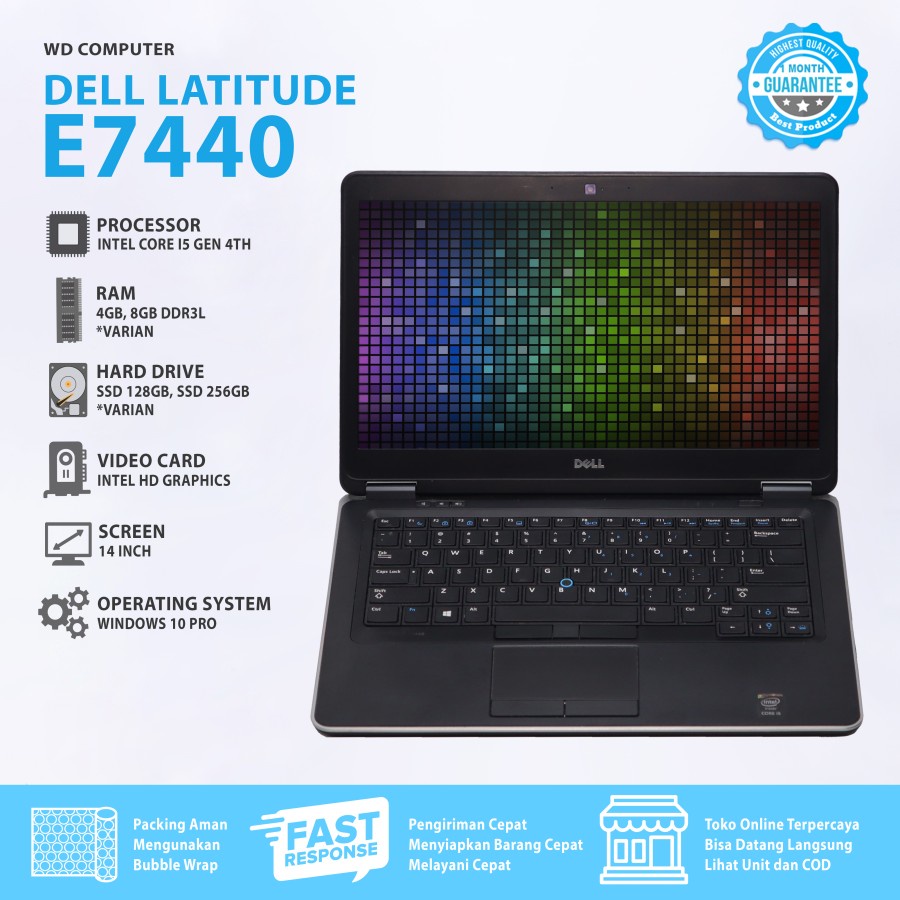 Jual Dell Latitude 7440 Core I5 Gen 4 I Ram 16 Gb Ssd 1 TB I Windows 10 ...