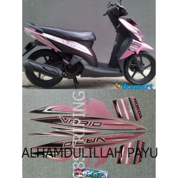 Jual STRIPING LIS STANDAR ORI HONDA VARIO 110 PINK CW RACING TAHUN 2008 ...