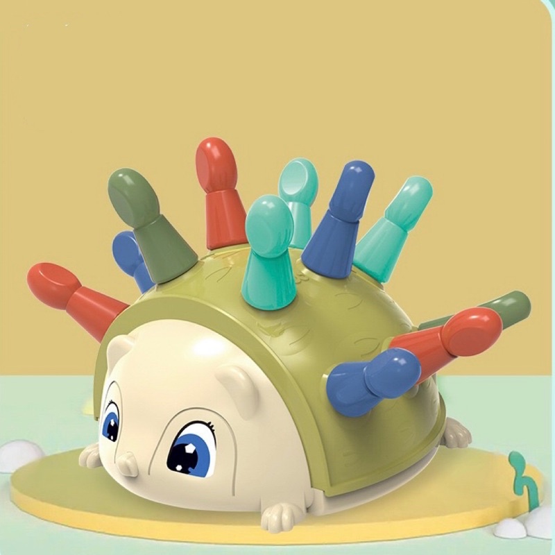 Jual hedgehog match puzzle plug in baby motoric toy mainan motorik ...