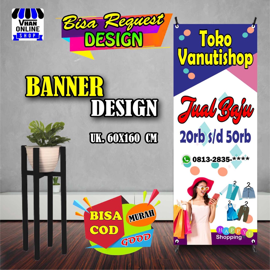 Jual Spanduk Banner Jualan Baju, Jualan Fashion, Keren, Murah Bagus ...
