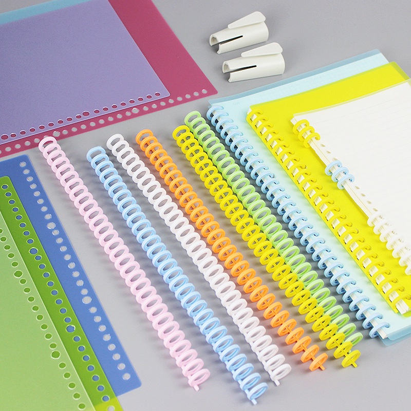 Jual Ring Binder Plastik Spiral 30 Lubang Untuk Loose-leaf paper A4 B5 ...
