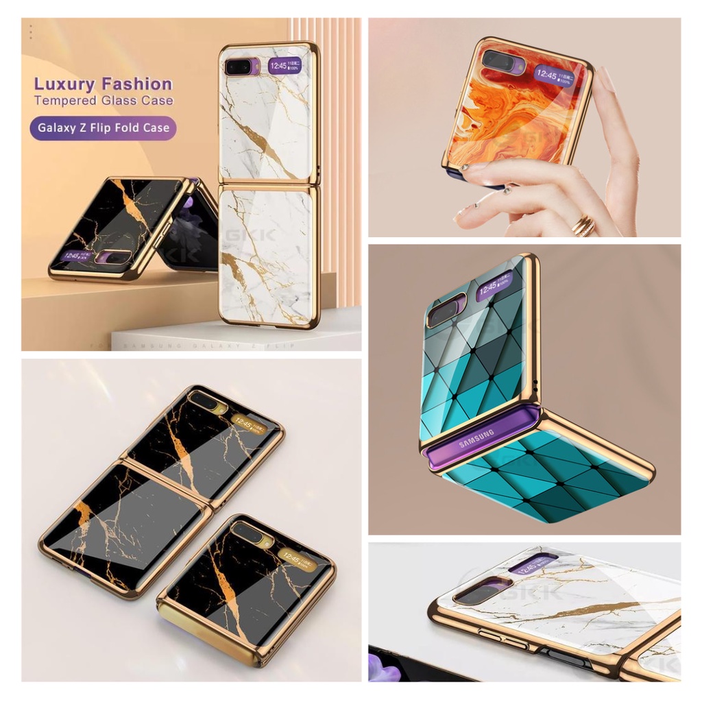 Jual Samsung Galaxy Z Flip Cover Case original GKK painted Tempered ...