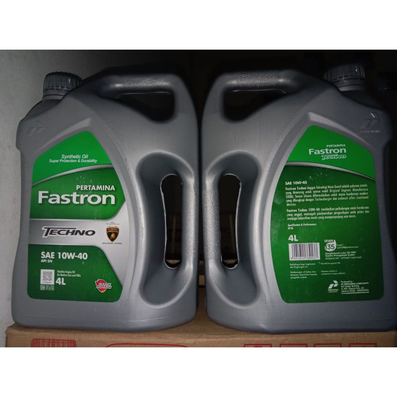 Jual Fastron Techno 4LITER sae 10w-40 original pertamina oil, oli mobil ...