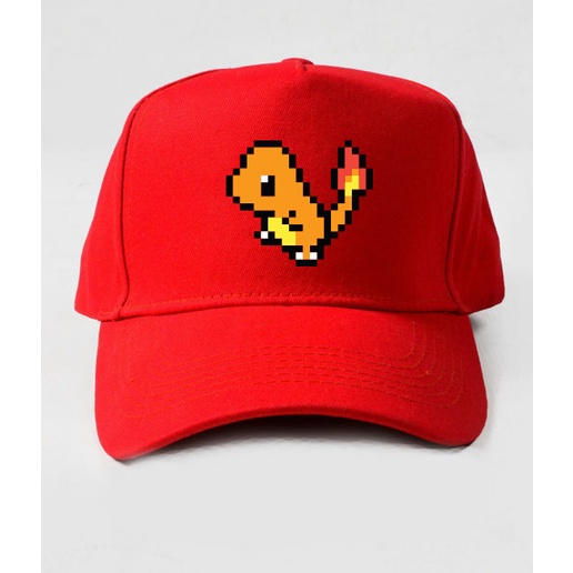 Jual Topi Baseball Pokemon Charmander Pixel Art | Shopee Indonesia